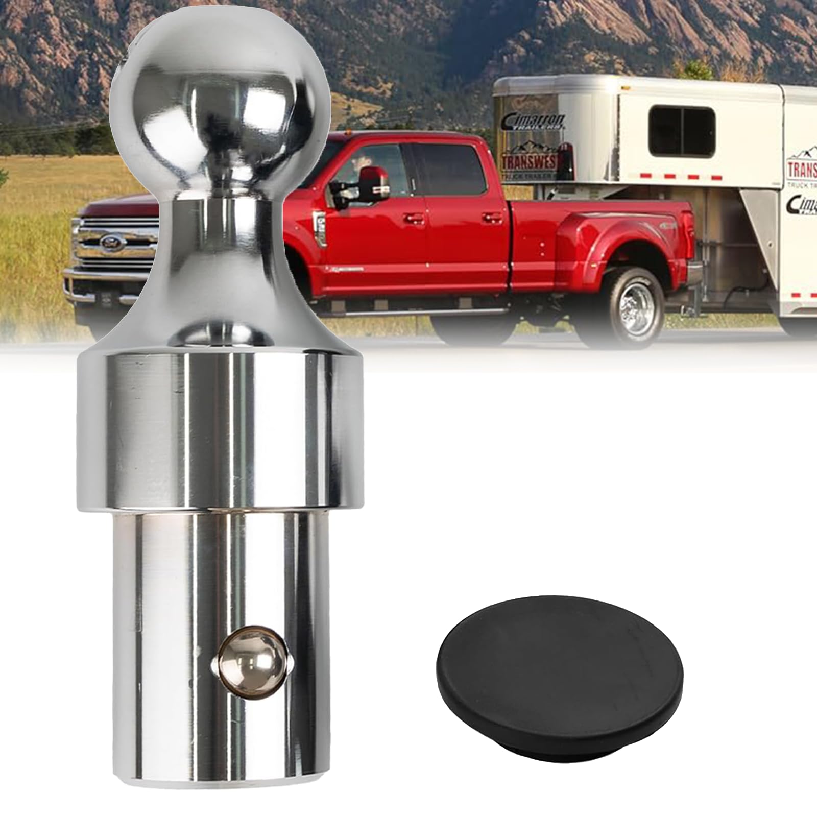 Amazon.com: Lrichy 60629 2-5/16-Inch Puck System Gooseneck Hitch Ball ...
