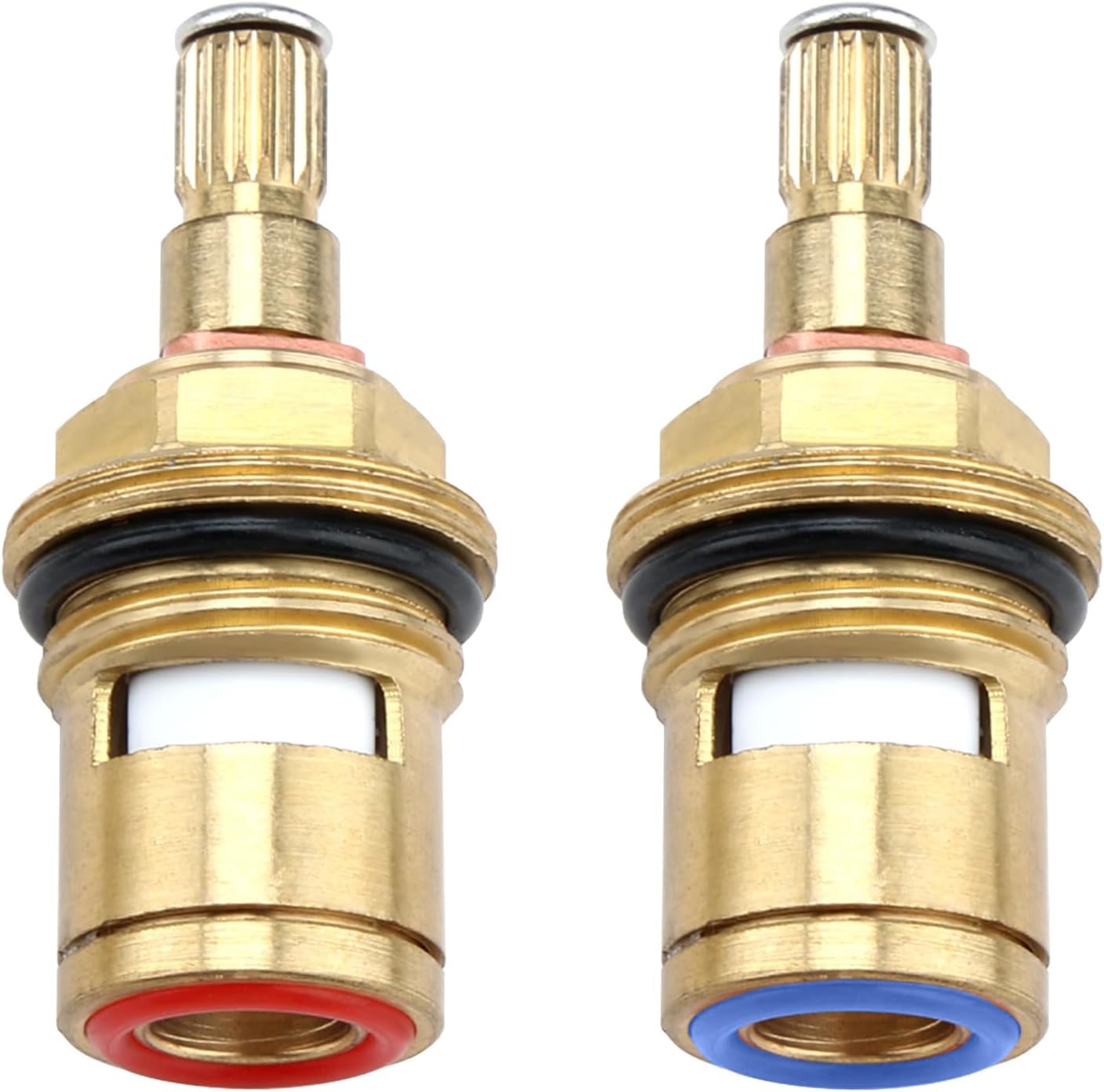 2PCS Replacement Tap Cartridges, Compatible Ceramic Disc Tap Valves ...