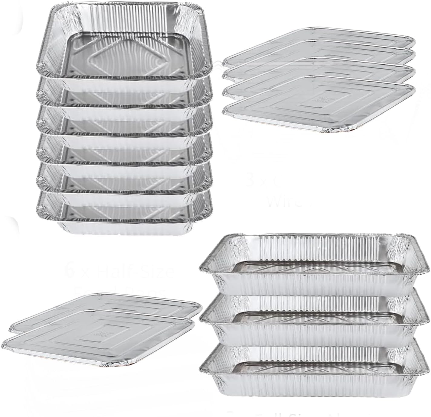 Amazon.com: Disposable Chafing Dish Buffet Set Food Warming Trays ...