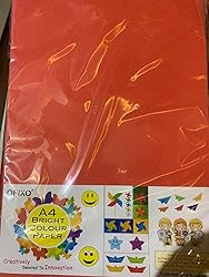 OFIXO 100 Pieces Colour Sheets Copy Printing Papers/Art and Craft Paper ...