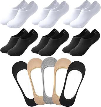 Amazon.com: Toes Home 5 Pairs Ultra Low Cut Liner Socks & 6 Pairs ...