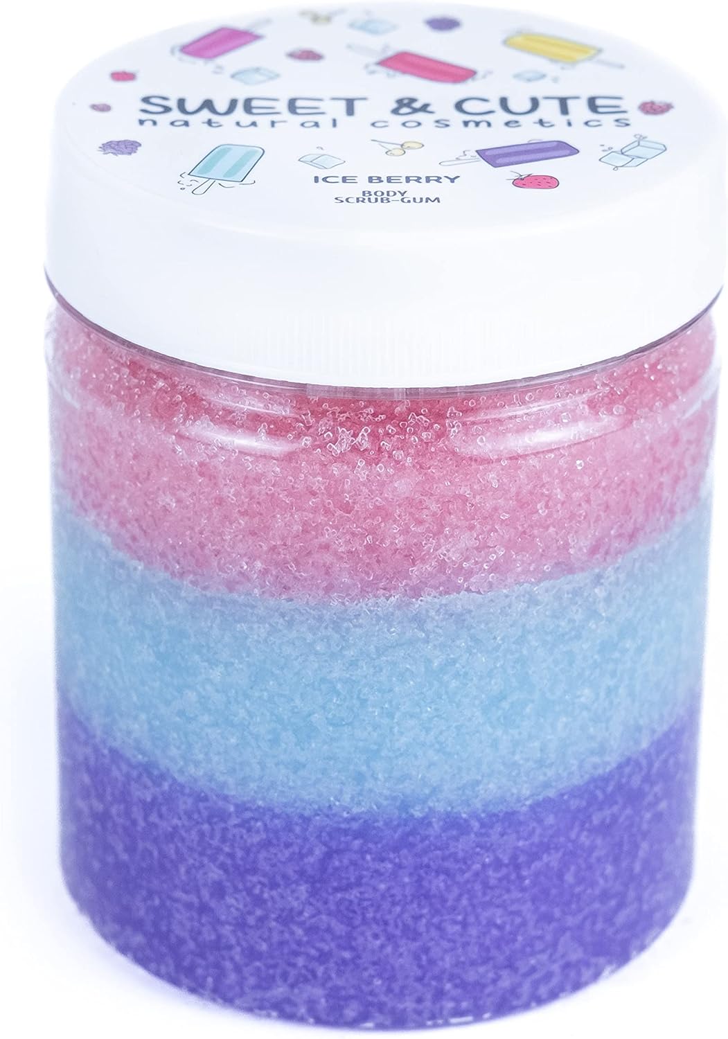 SWEET & CUTE Ice Berry Body Scrub-Gum - Body Exfoliant, Restores ...