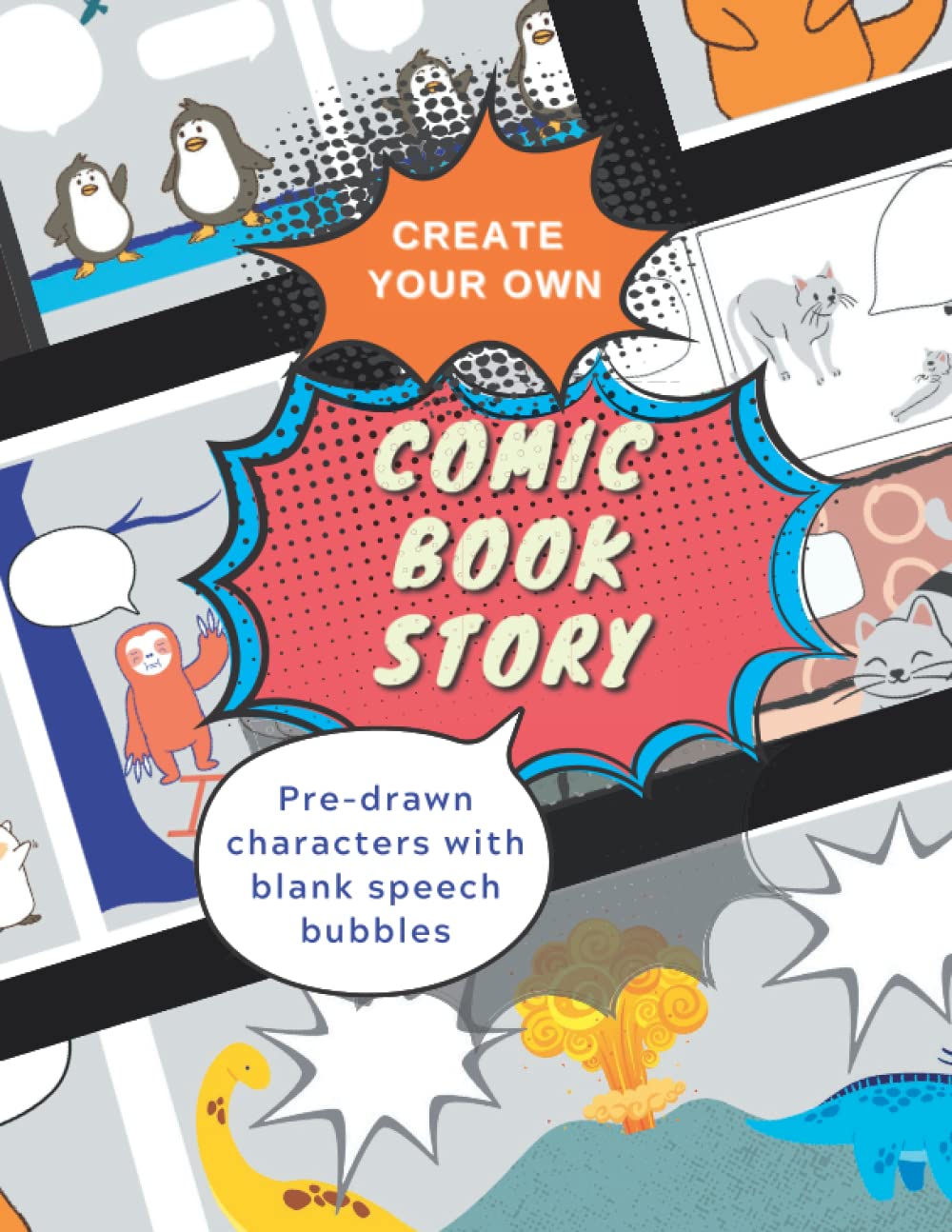 Amazon.com: Create Your Own Comic Book Story: Fun, pre-drawn characters ...