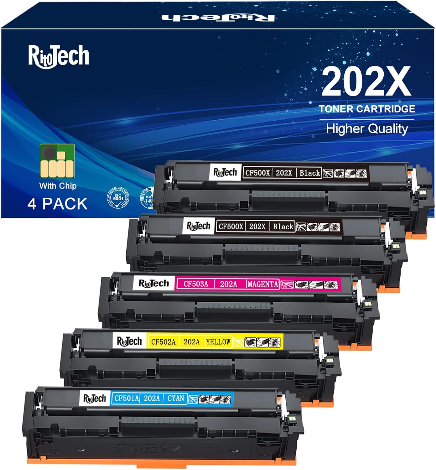 Amazon.com: 202X 202A Toner Cartridge 5 Pack,Compatible Replacement for ...