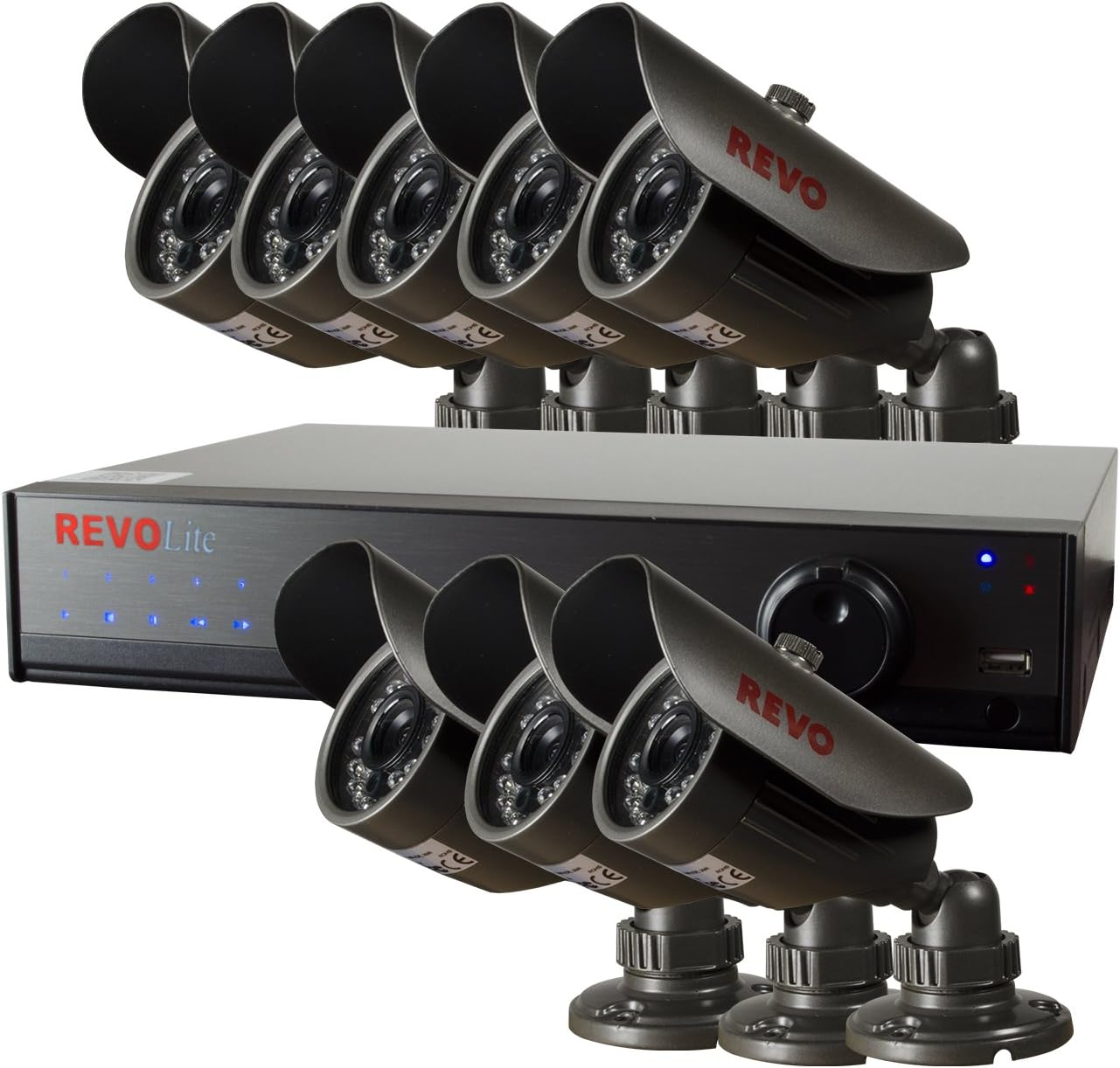 Amazon.com : REVO America RL81B8GA-5G Lite 8-Ch 500 GB 960H DVR ...