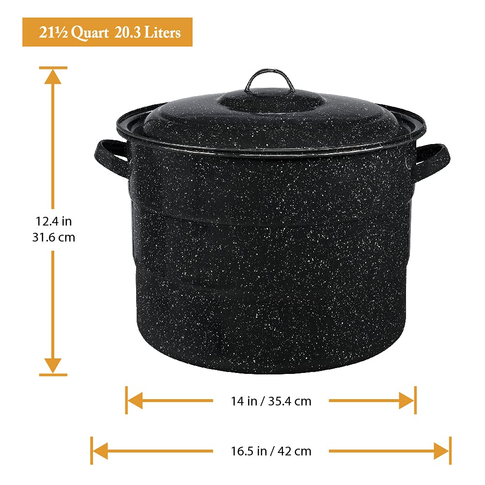 Buy Granite Ware Enamel-on-steel 12-Piece Canner Kit, Includes 21.5 qt ...