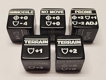 Amazon.com: 5X Battletech Stats and Special Movement Modifier Dice ...