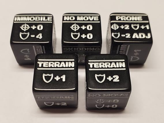 Amazon.com: 5X Battletech Stats and Special Movement Modifier Dice ...