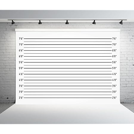Amazon.com : FHZON 5x7ft Mugshot Backdrop Mug Shots Prison Police ...