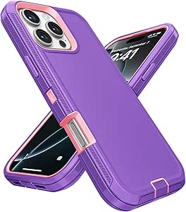 Amazon.com: Jelanry Case for iPhone 16 Pro Max 5G 6.9-inch, Heavy Duty Rugged & Dual-Layer ...