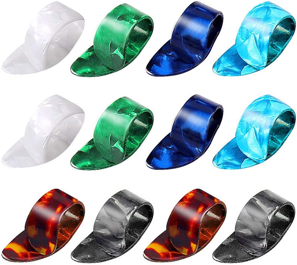 Amazon.com: Thumb Picks Finger Picks, Medium, Flat Thumbpicks ...