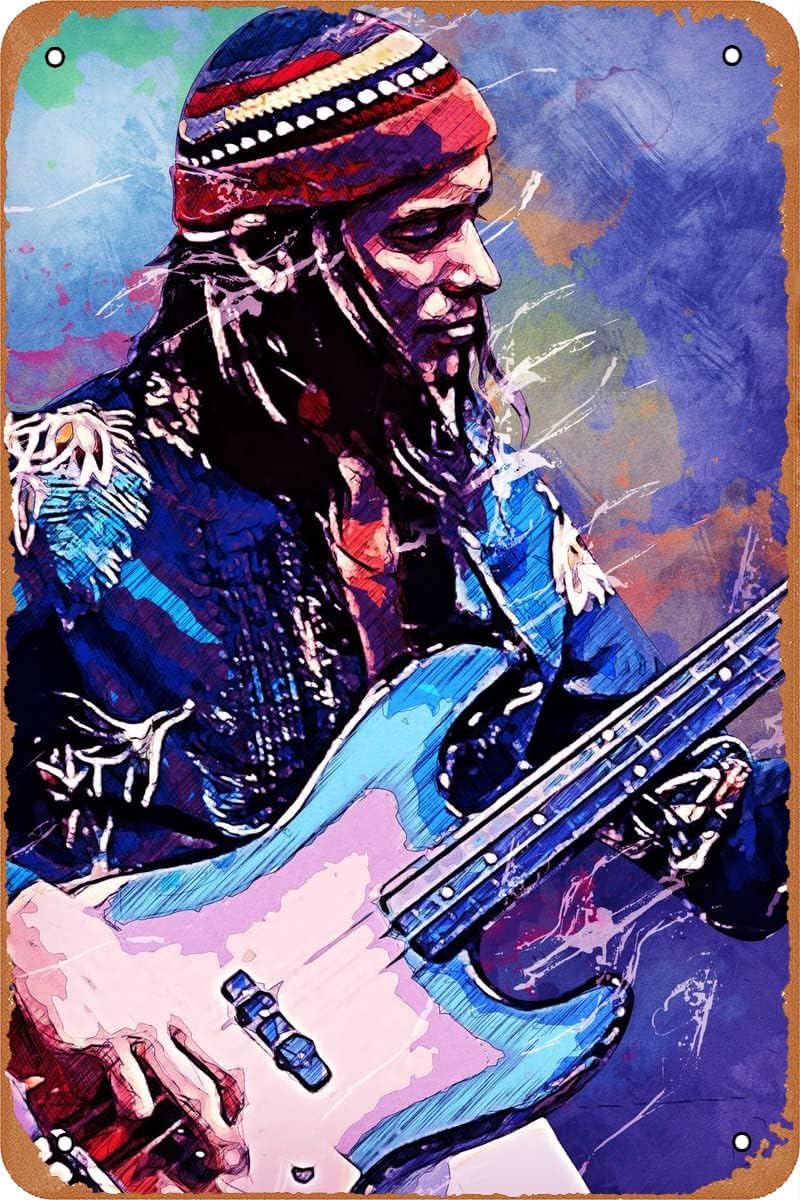 Amazon.com : Jaco Pastorius Poster Vintage Retro Style Tin Sign Wall ...