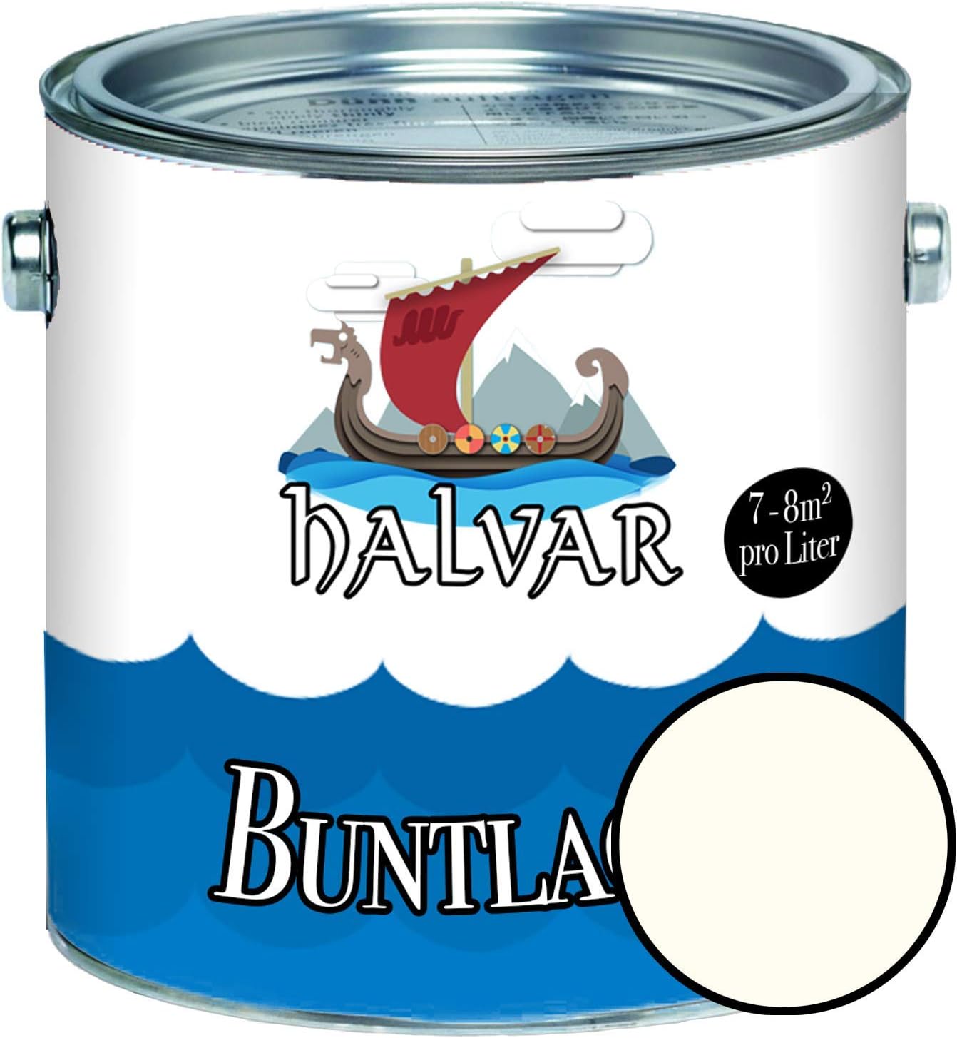 Halvar Gekleurde lak voor hout & metaal GLANZEND Wit Grijs Zwart RAL ...