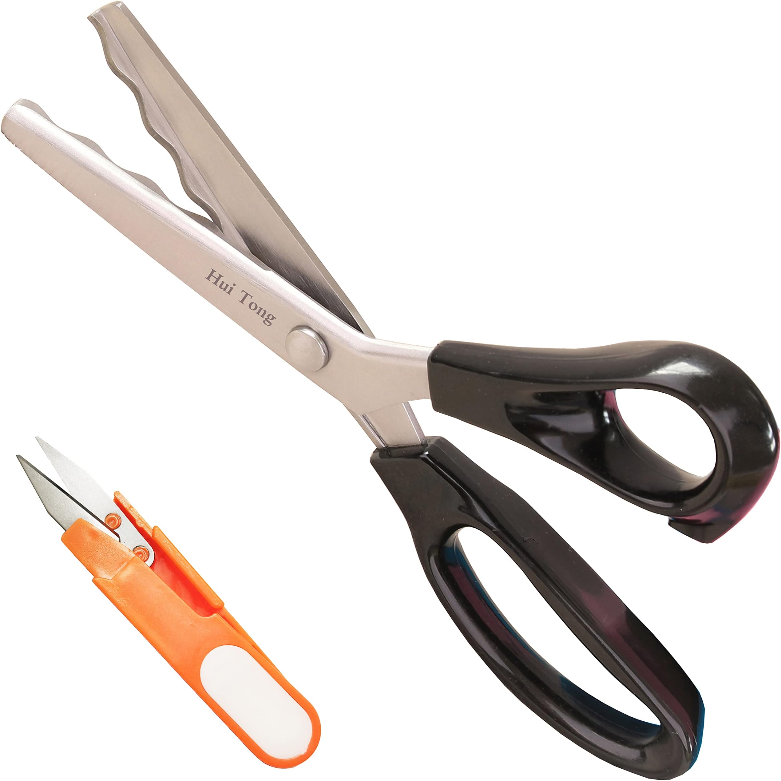 Amazon.com: JISTL Pinking Shears for Fabric, Stainless Steel Handled ...
