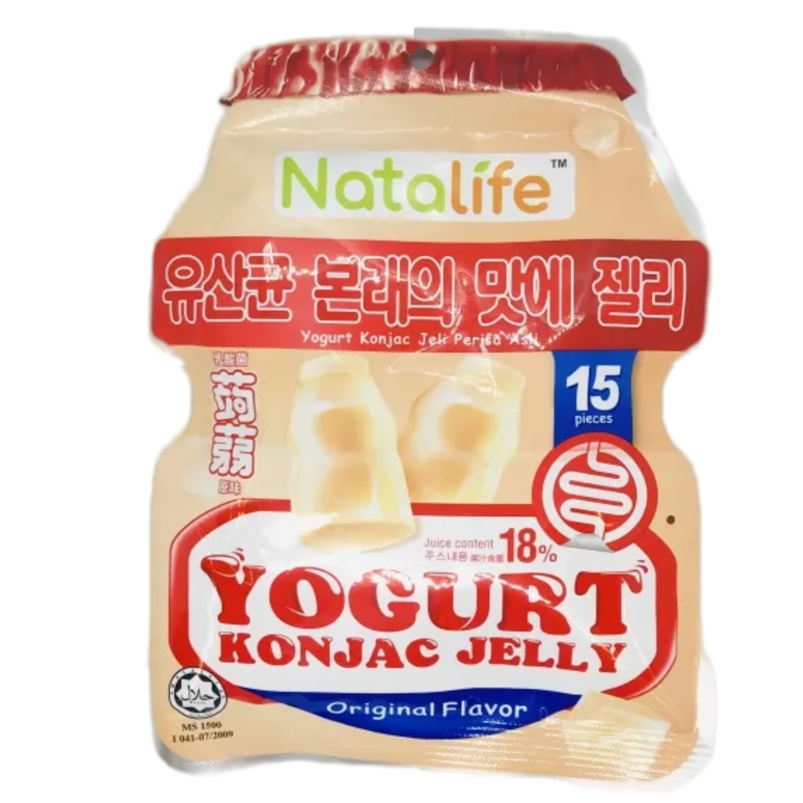 Buy Nata Life Yogurt Konjac Chew Jelly, Juice Content 18%, Original ...