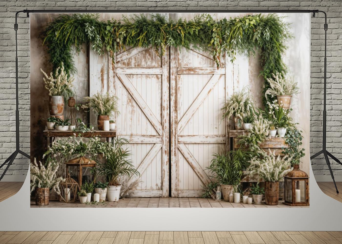 Amazon.com : Kate 7x5ft Spring Green Reed Branch Decoration Photography ...