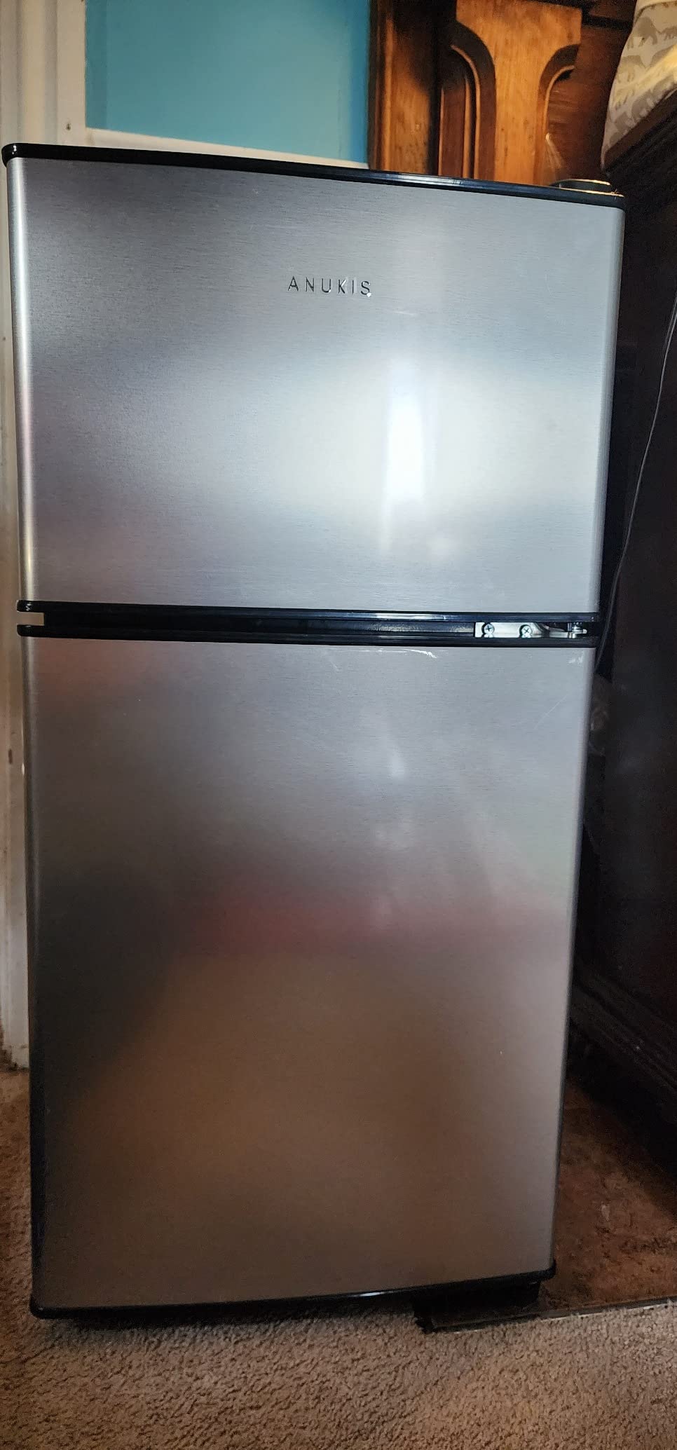 $36/mo - Finance Anukis Compact Refrigerator4.0 Cu Ft 2 Door Mini ...
