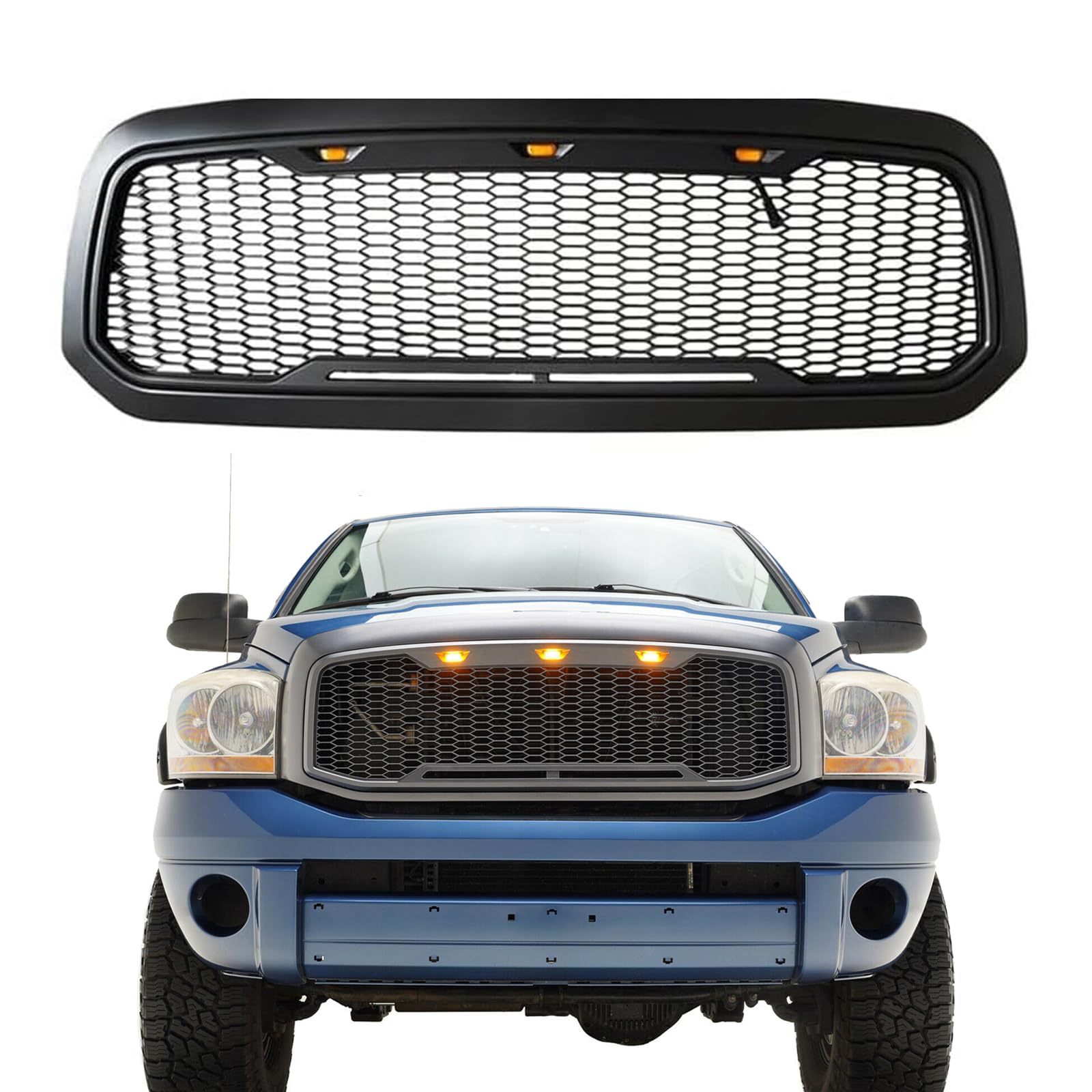 Dodge Ram Grill Honeycomb Honeycomb Mesh Grille For 2013 18 Dodge Ram