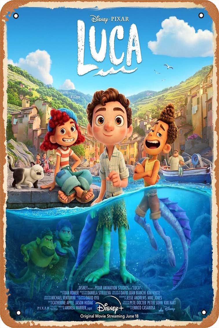 Amazon.com: Yzixulet Luca Poster Poster Vintage 8" x 12" Metal Tin Sign ...