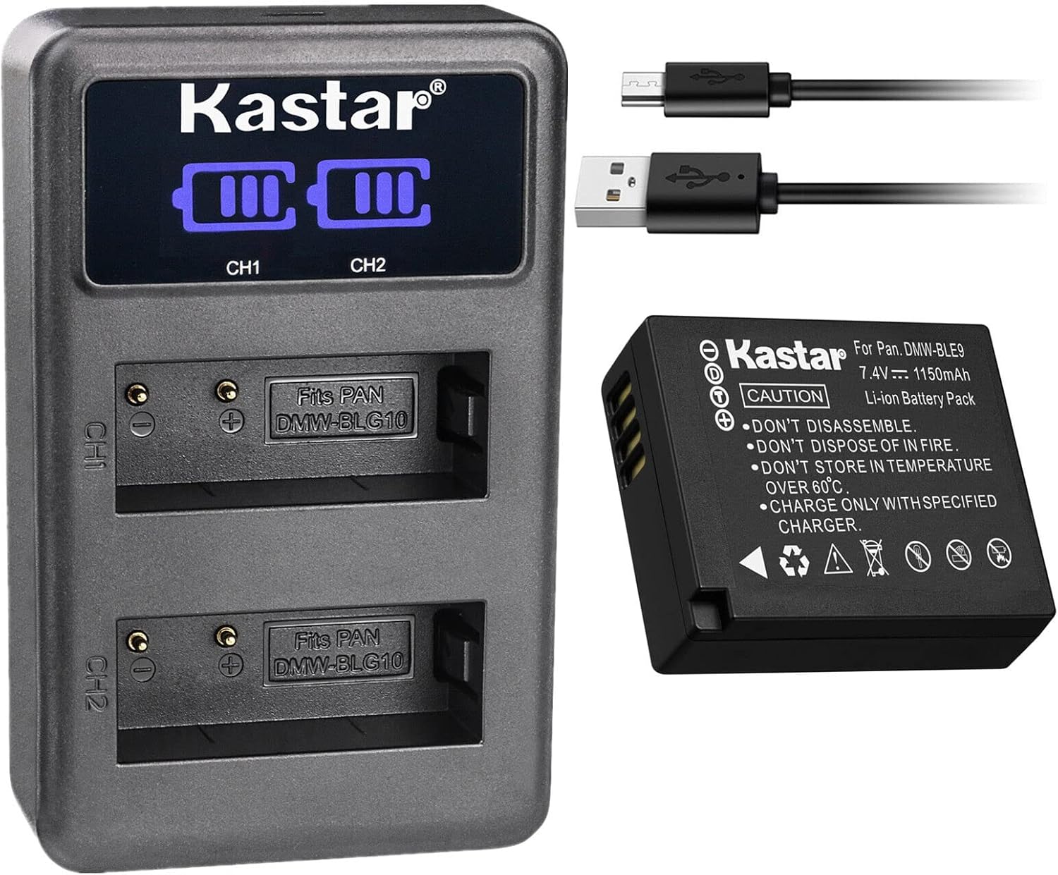 Amazon.com : Kastar 1-Pack BP-DC15 Battery and LED2 USB Charger Compatible with Leica BP-DC15 ...