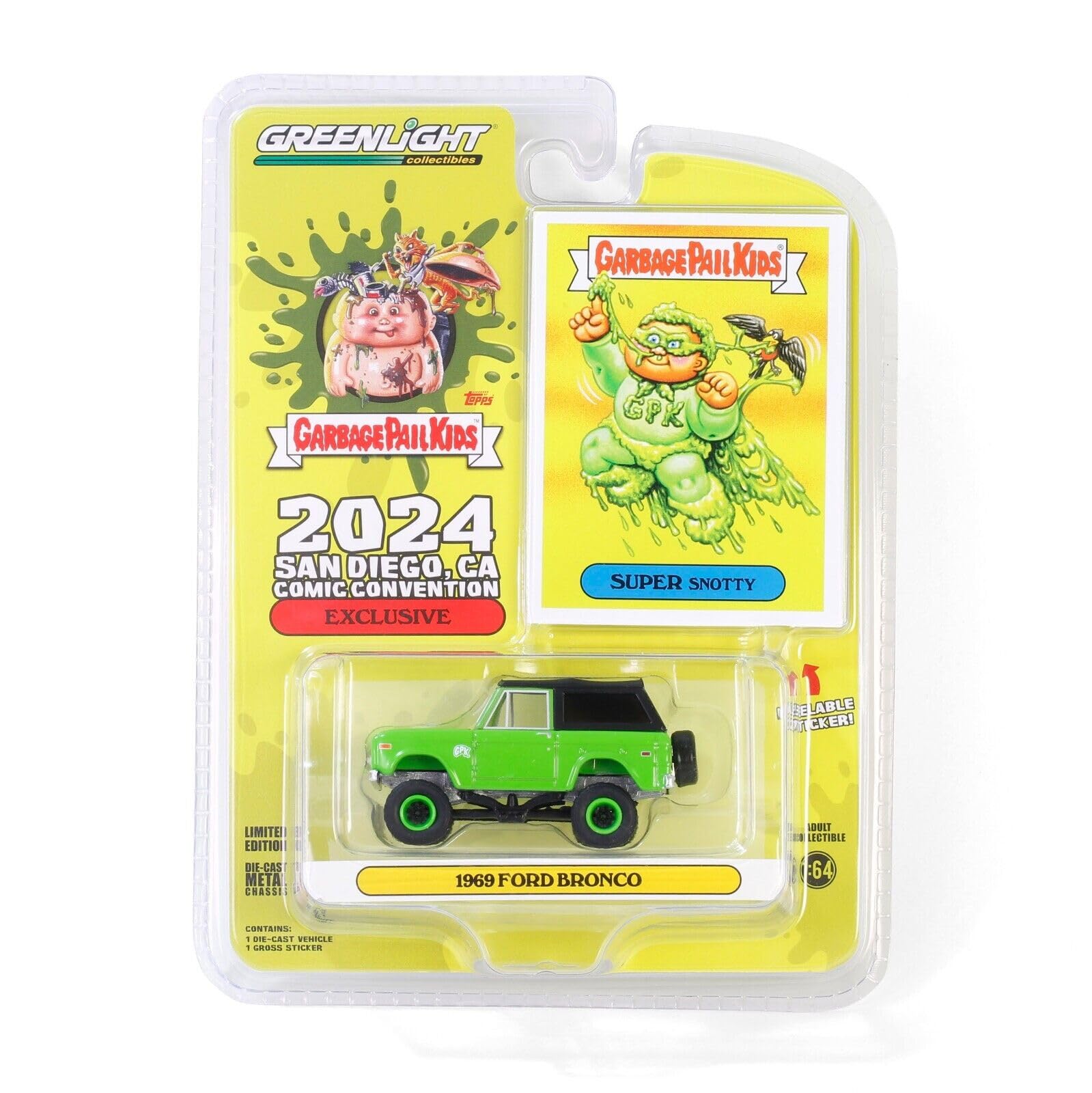 Greenlight 51617 cubeta de basura para niños 2024 San Diego Comic Con Exclusive 1969 Bronco ...