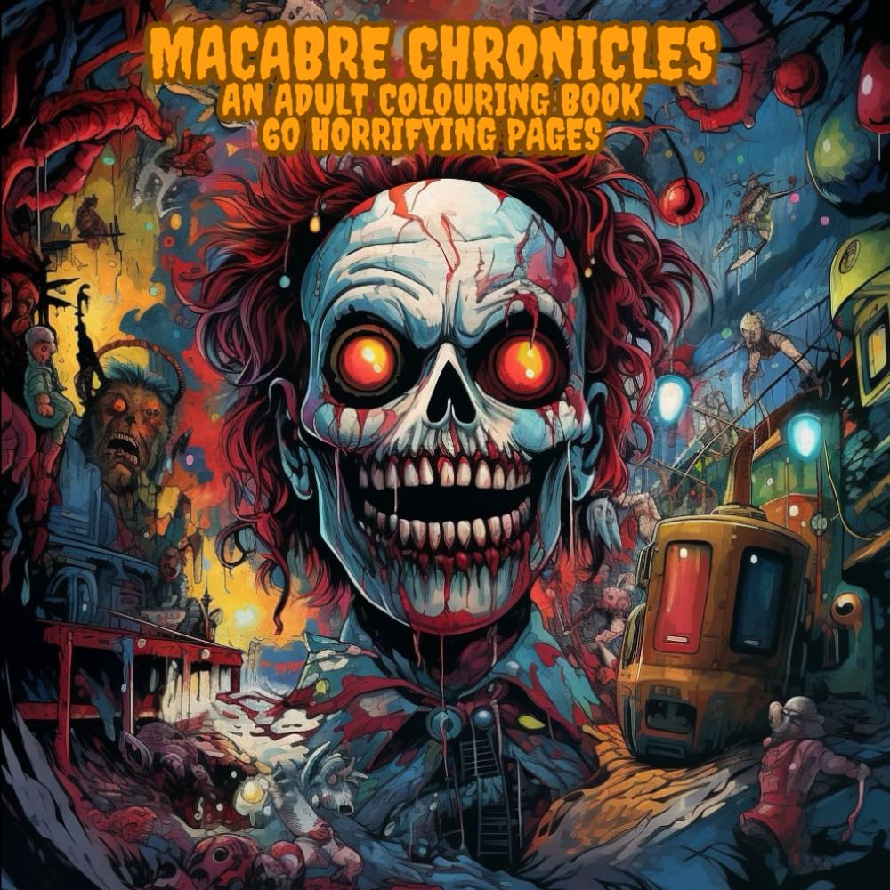 Amazon.com: Macabre Chronicles: An adult colouring book with 60 ...