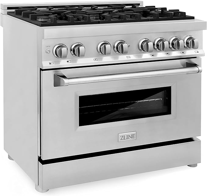 Amazon.com: ZLINE 36 in. 4.6 cu. ft. Legacy Dual Fuel Range with 6 ...
