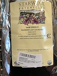 Amazon.com : Starwest Botanicals Organic Raspberry Leaf Tea [1 Pound ...