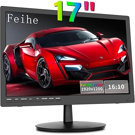 Amazon.com: SKitphrati 17 inch PC Monitor LED Monitor 1440x900, 60HZ ...