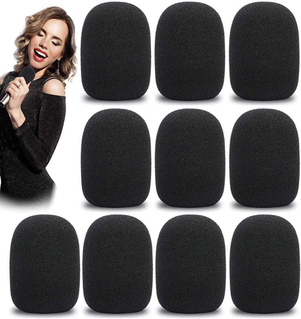 Hipeqia 10pcs Microphones Anti-Vent Mousse, pour microphones à main ...