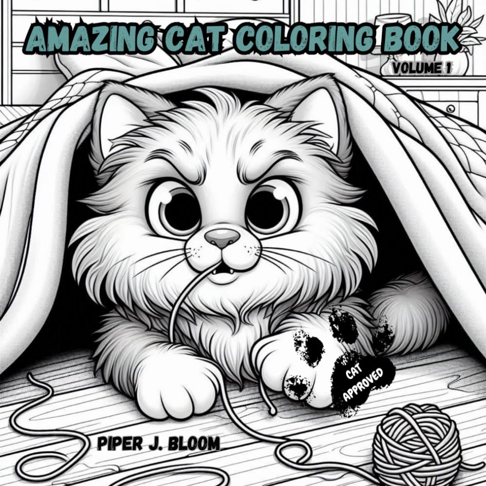 Amazon.com: Amazing Cat Coloring Book: A Charming and Whimsical ...