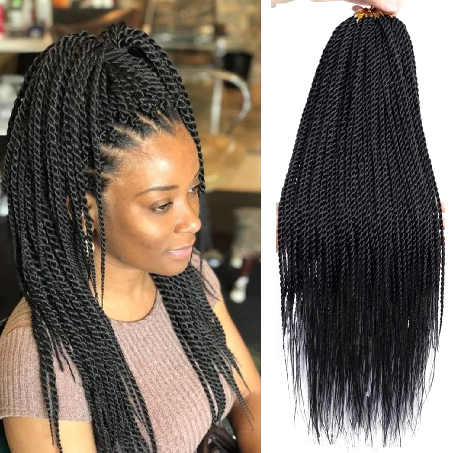 Senegalese Twist Crochet Hair for Black Women 22 Chile | Ubuy