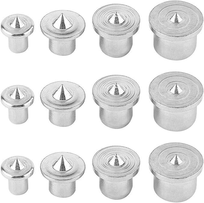 Qixuer 24 Pcs Center Points Pin Set,Dowel Markers Points Marker Drill ...