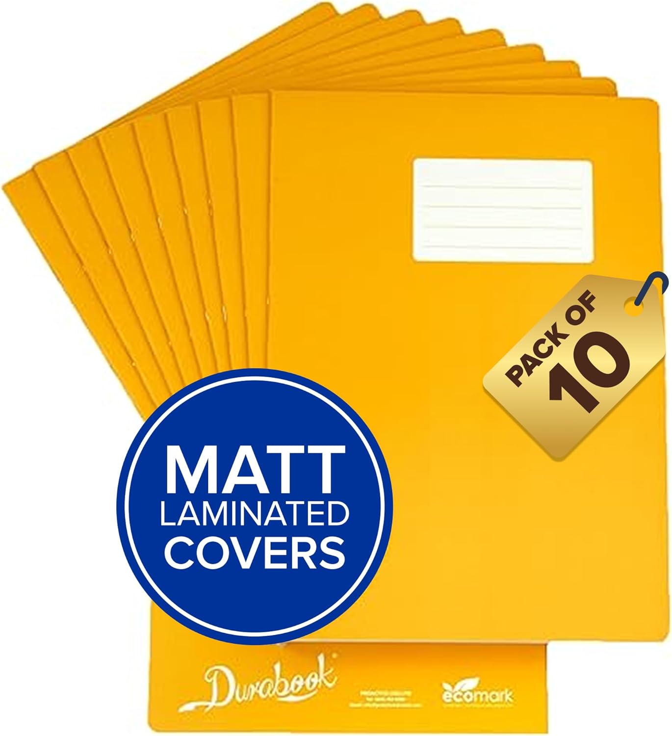 Durabook A4 8mm F&M Orange Exercise Books Pack of 10, 80 Page School ...