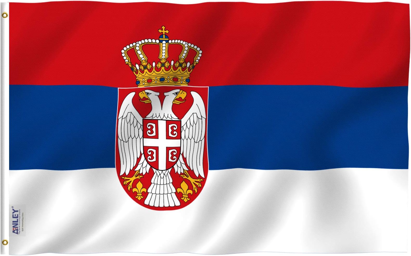 Amazon.com : Serbia Flag 3x5 FT Serbian National Flags Double Side ...