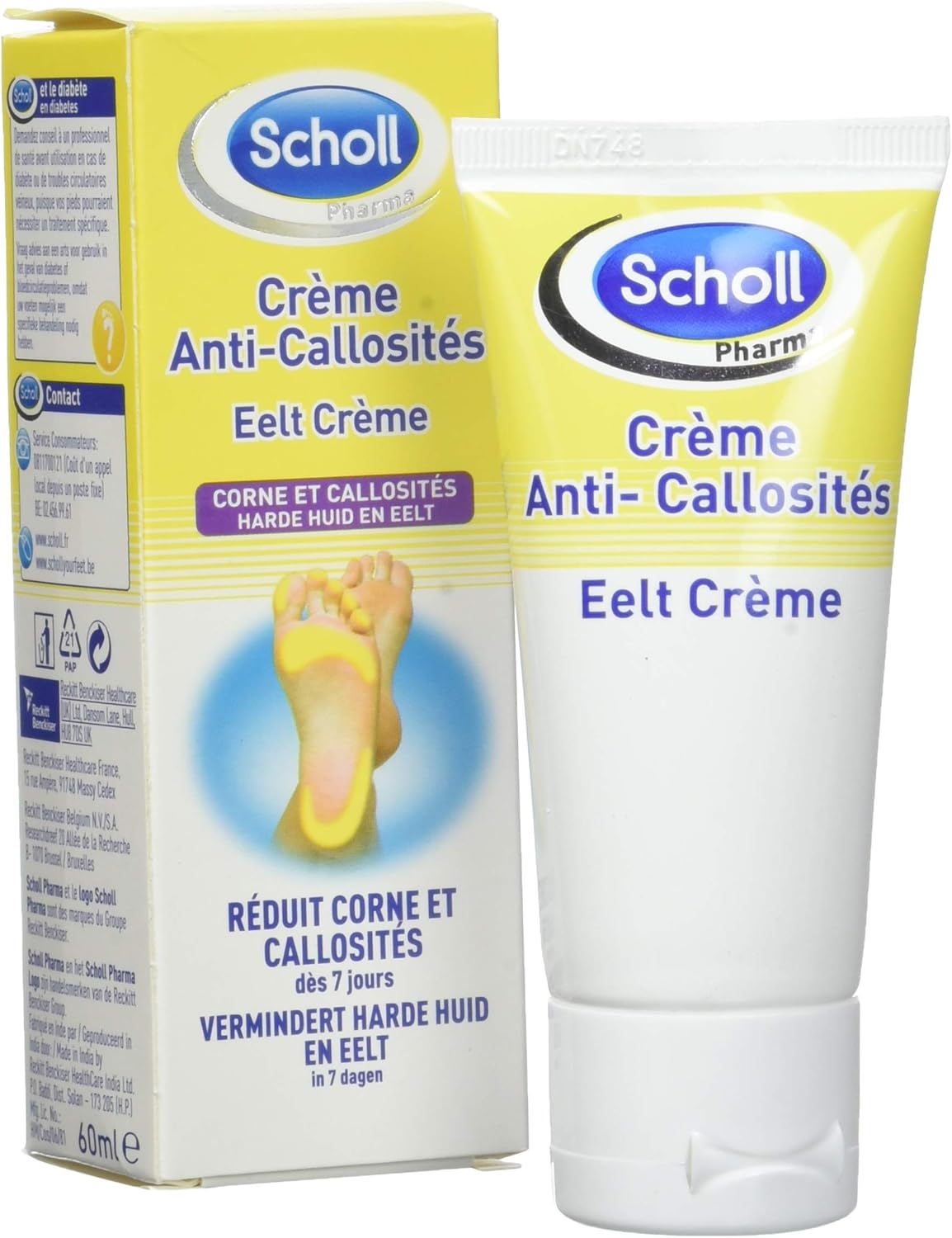 Scholl Anti-Callus Cream 60 ml - Pack of 2 : Amazon.co.uk: Beauty