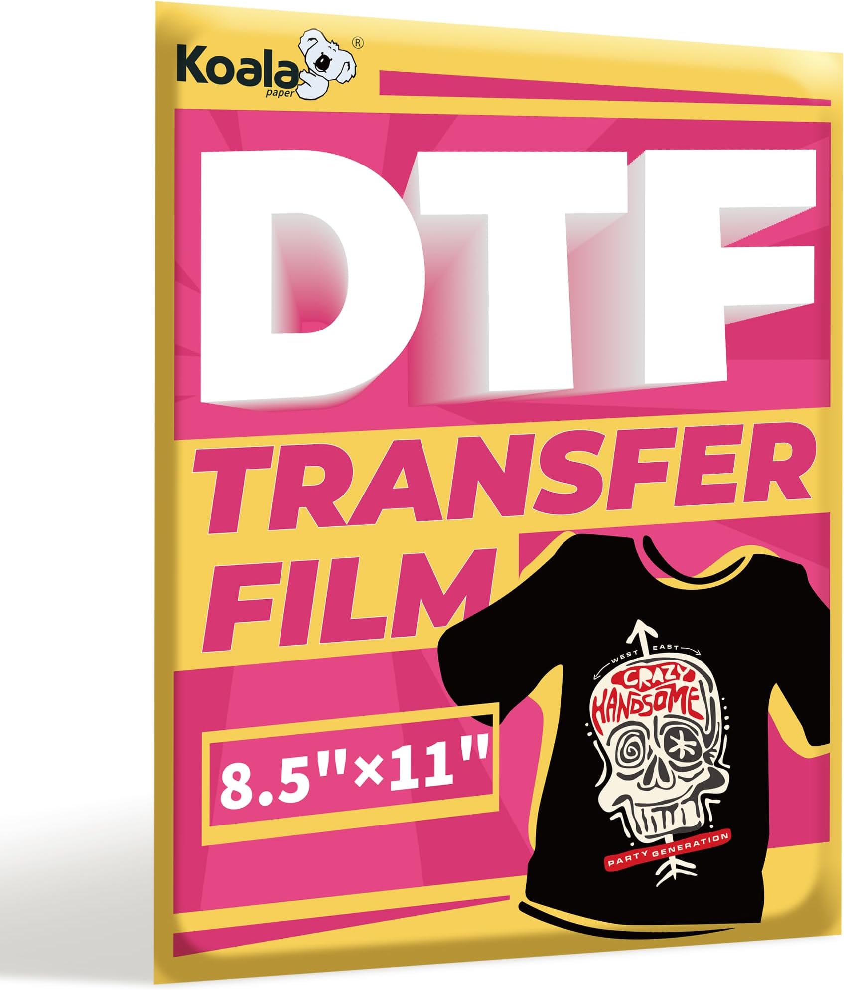 Amazon.com : Koala Paper DTF Transfer Film 8.5 x 11 Inch, 50 Sheets for ...