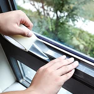 Transparent Window Weather Stripping Tape, 2-Inch x 65.6FT, Window Air ...