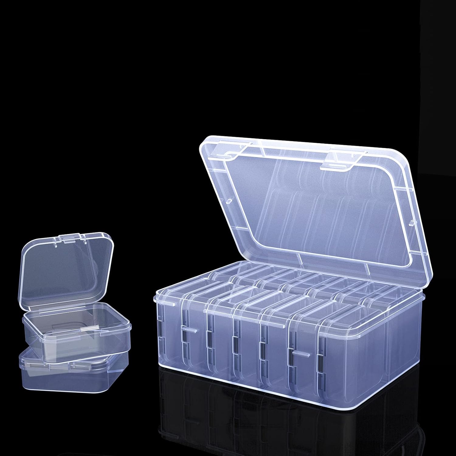 YUGOOD Clear Plastic Bead organizer, 15 Pieces Bead Organizers and ...