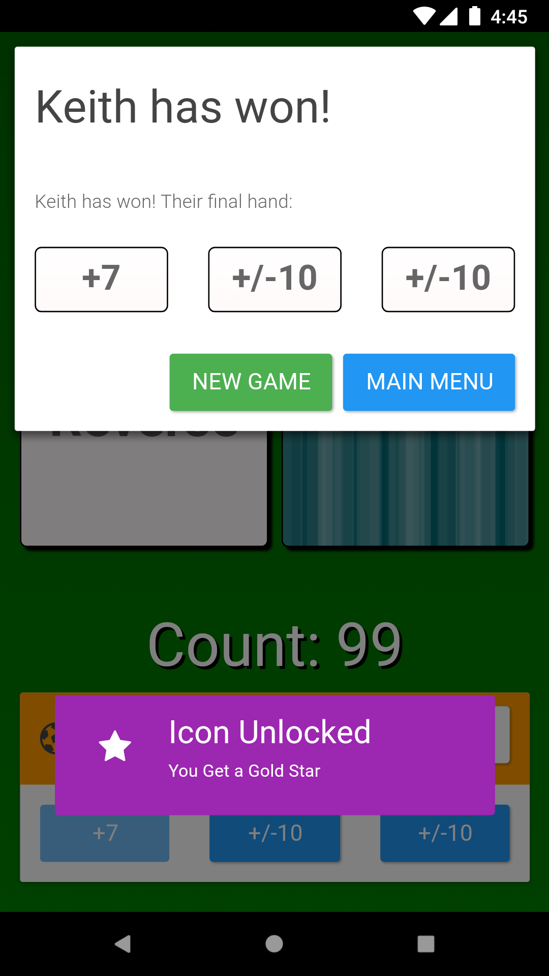 Ninety-Nine - 99 Card Game - App on Amazon Appstore
