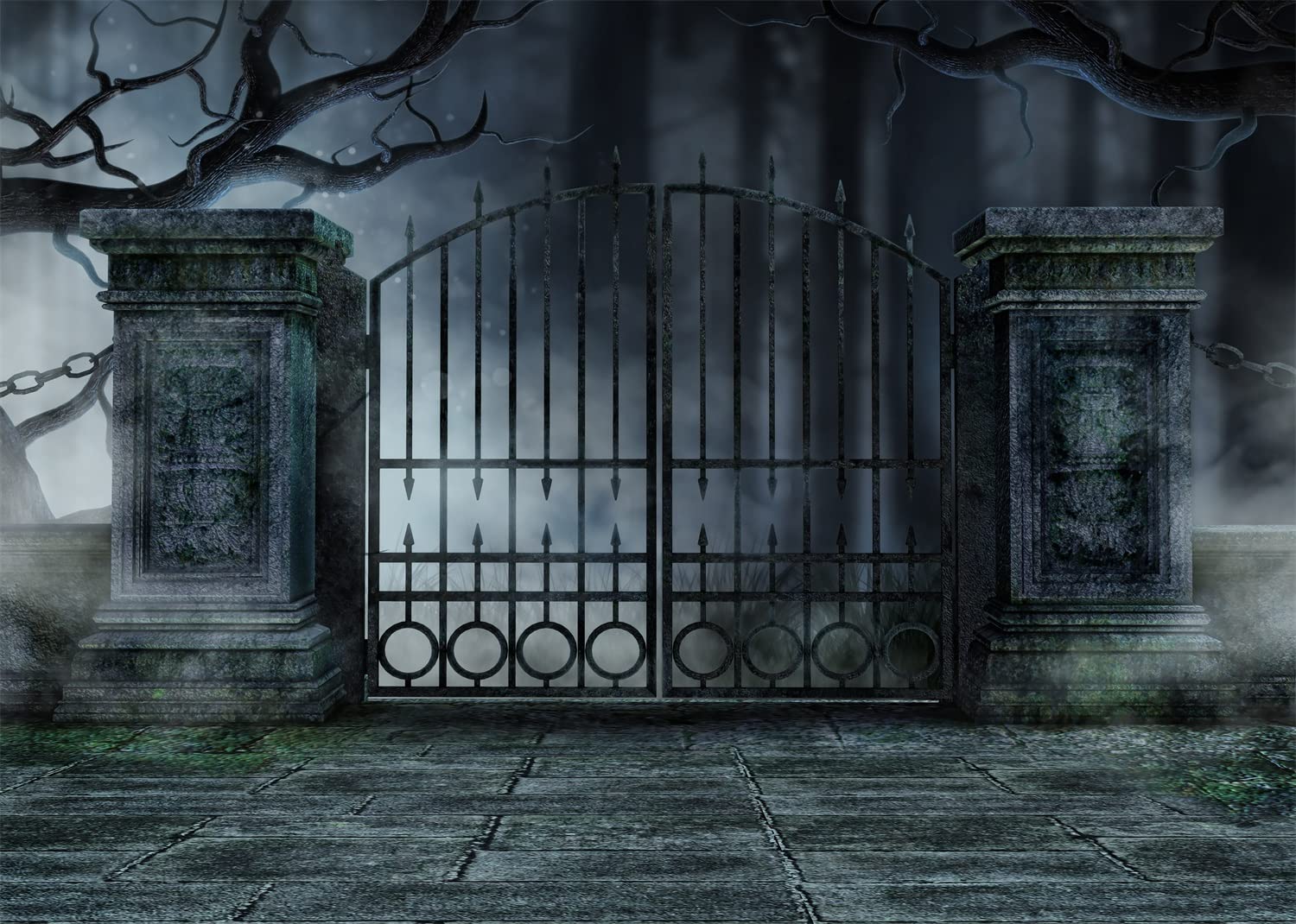 Spooky Cemetery Gate