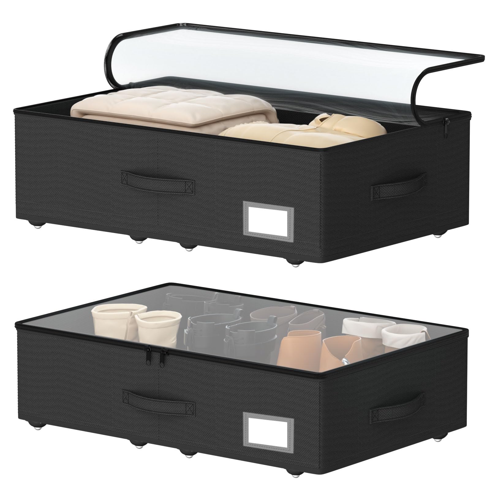 Amazon.com: EE-RoomWorld Underbed Storage With Wheels, No Assemble ...