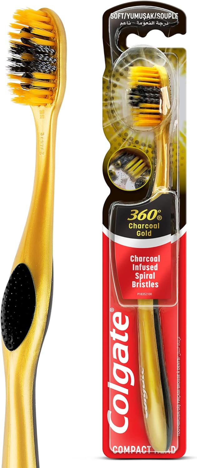 colgate 360 Charcoal Gold Toothbrush : Amazon.co.uk: Health & Personal Care