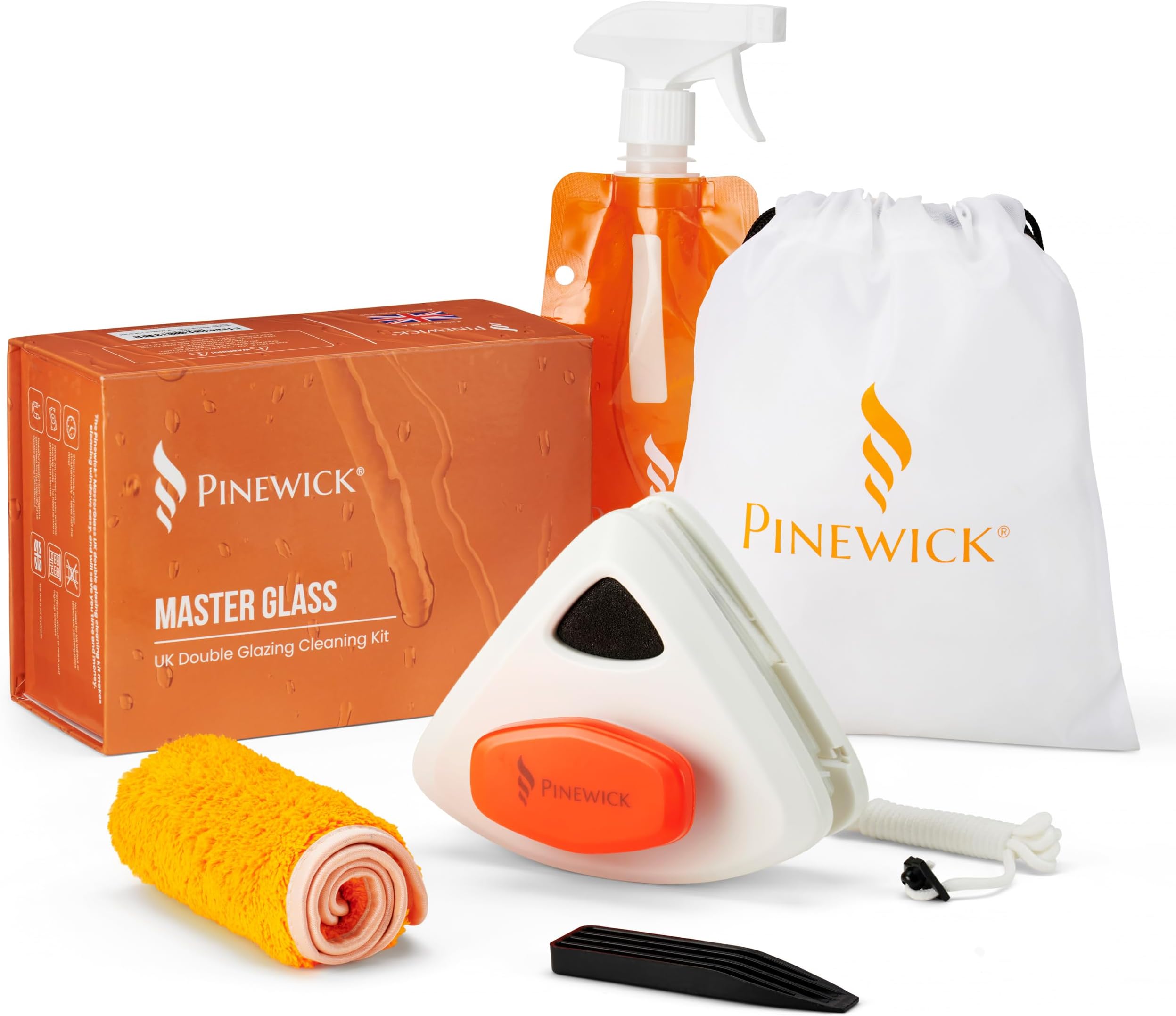 PINEWICK MasterGlass Magnetic Window Cleaner | Double Sided UK Double ...