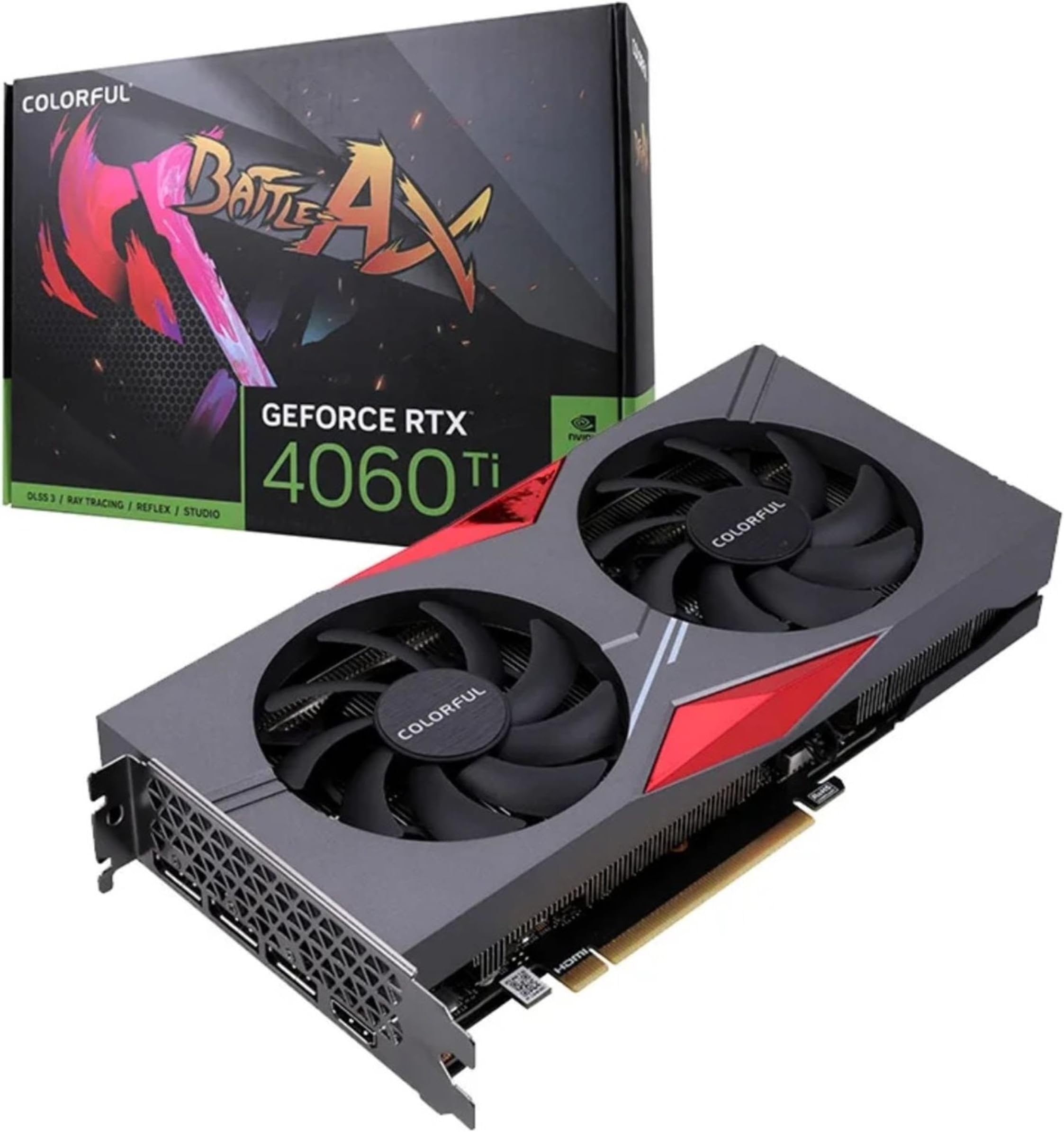 Colorful GeForce RTX 4060 Ti NB Duo with 8GB GDDR6 RAM 4352 CUDA Cores ...