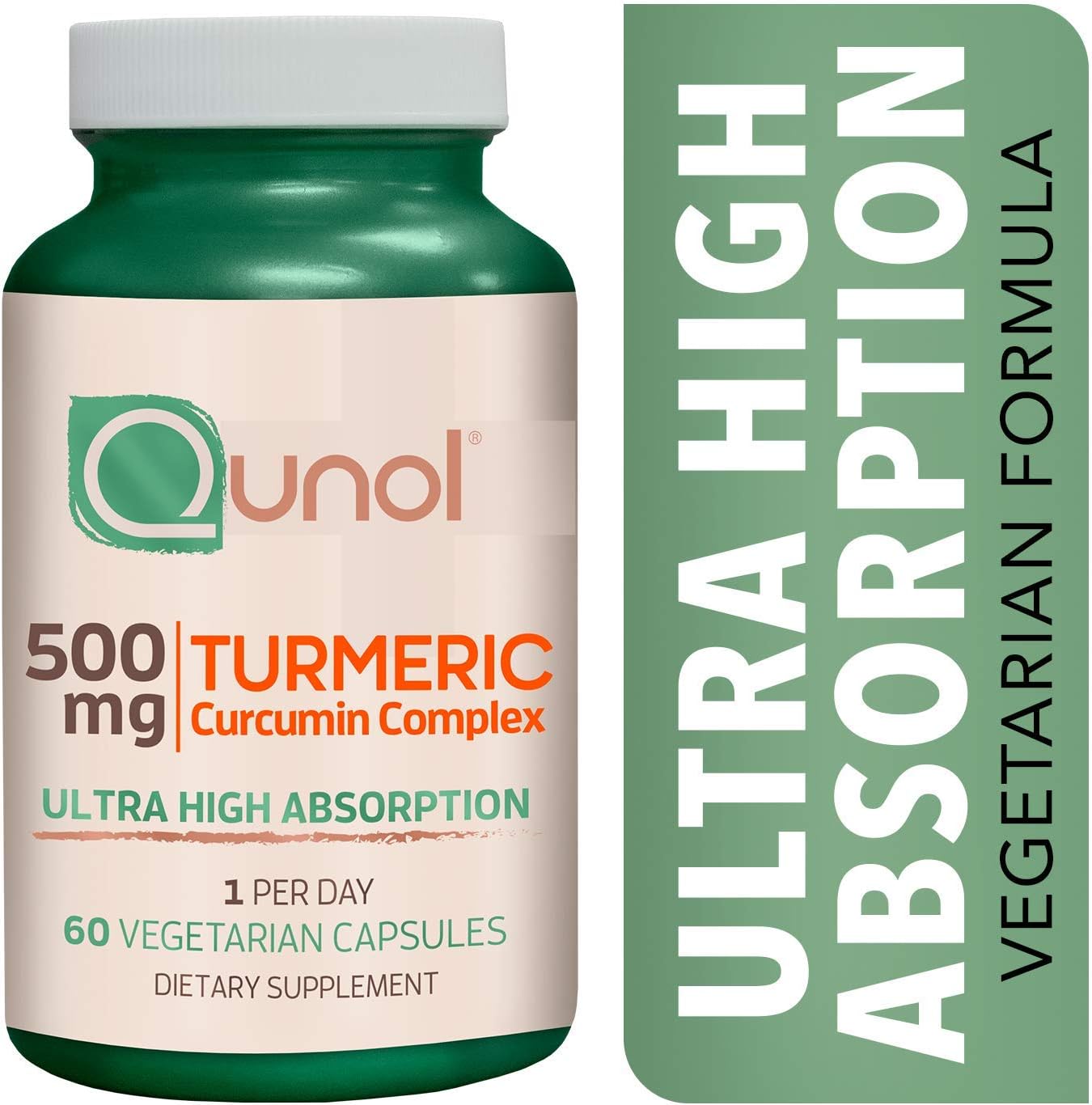 Amazon.com: Turmeric Curcumin 500mg Vegetarian Capsules, Qunol Ultra ...
