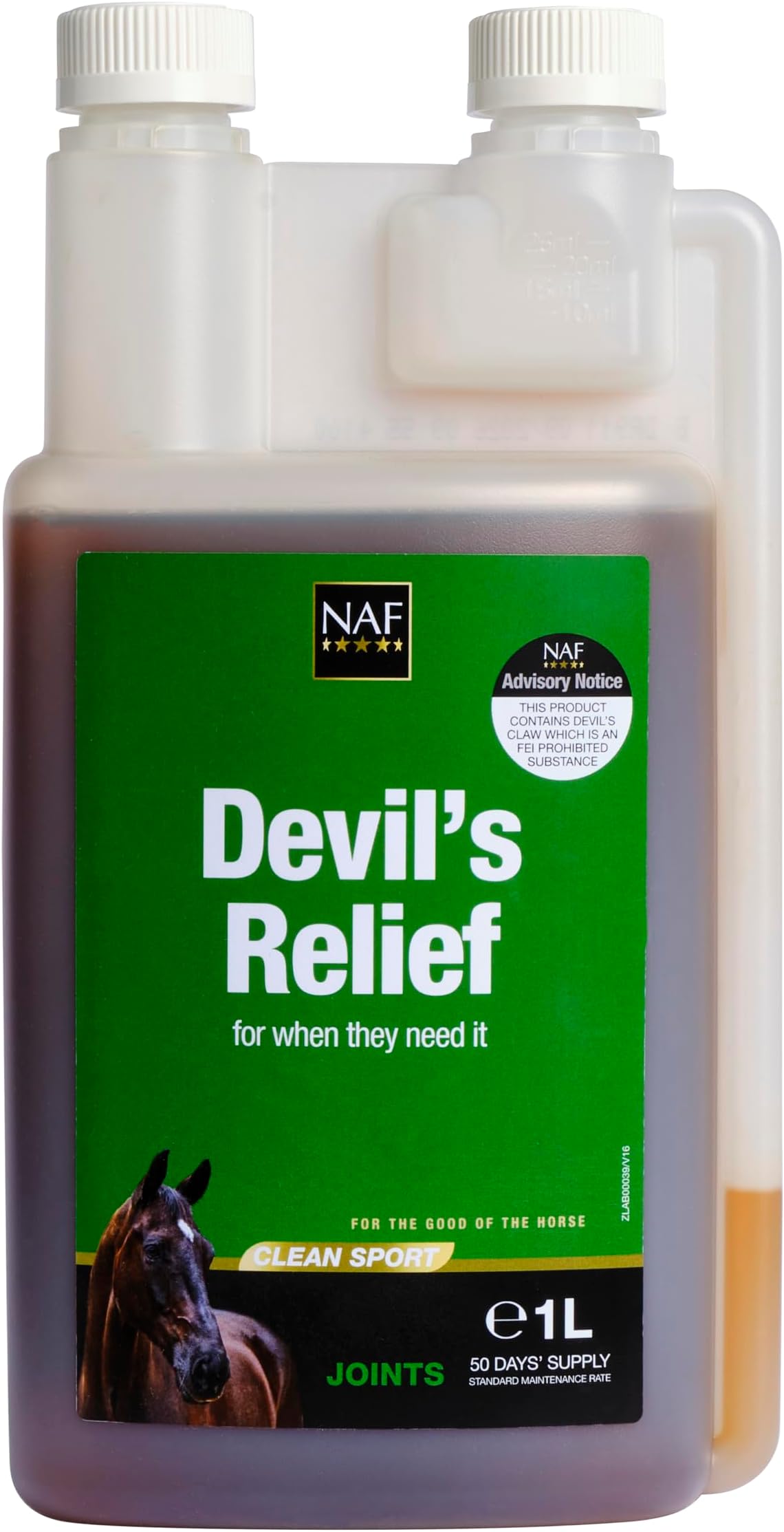NAF Devil's Relief 1L – Herbal Joint Support for Horses – With Devil’s ...