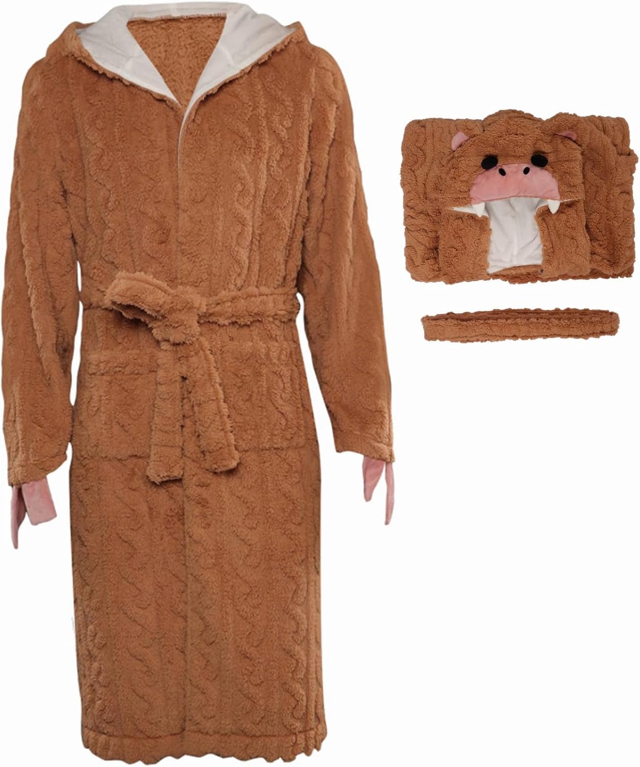 Amazon.com: Pacreck Animal Bathrobe Monkey Robe Adult Cosplay Costume ...