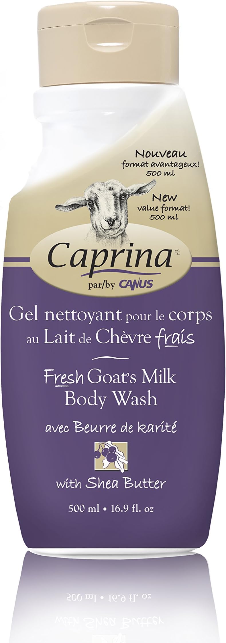 Amazon.com : Caprina by Canus, Fresh Goat's Milk Body Wash, Shea Butter ...