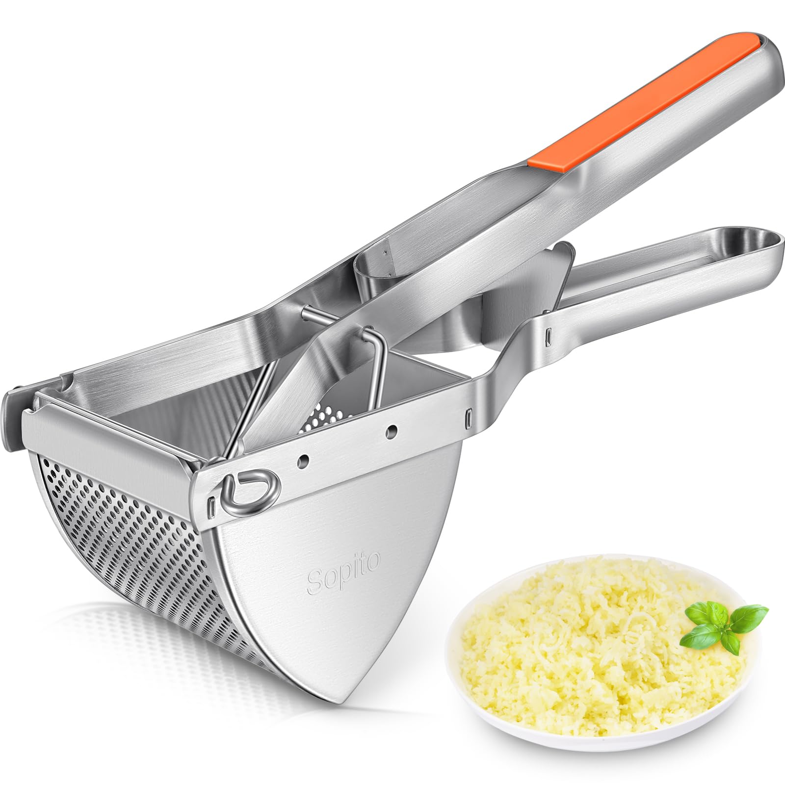 Amazon.com: Potato Ricer, Sopito Stainless Steel Potato Masher for ...